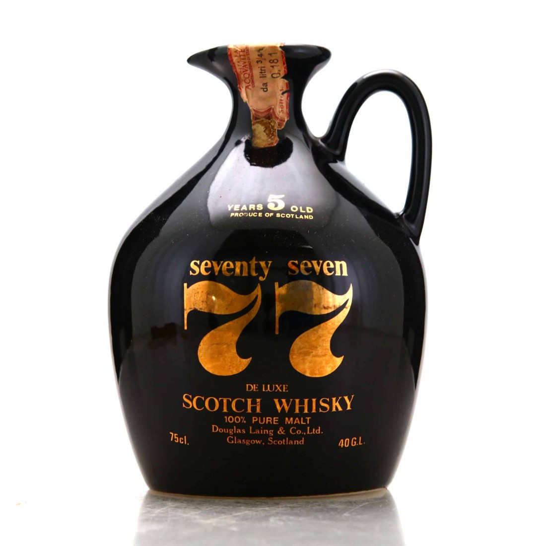 Seventy Seven 5 Year Old Scotch Whisky Decanter 1980s | Whisky Auctioneer