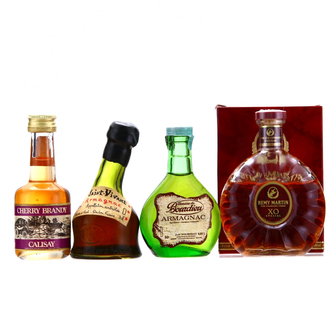 Cognac & Brandy Miniatures x 4 / includes Remy Martin XO | Whisky ...