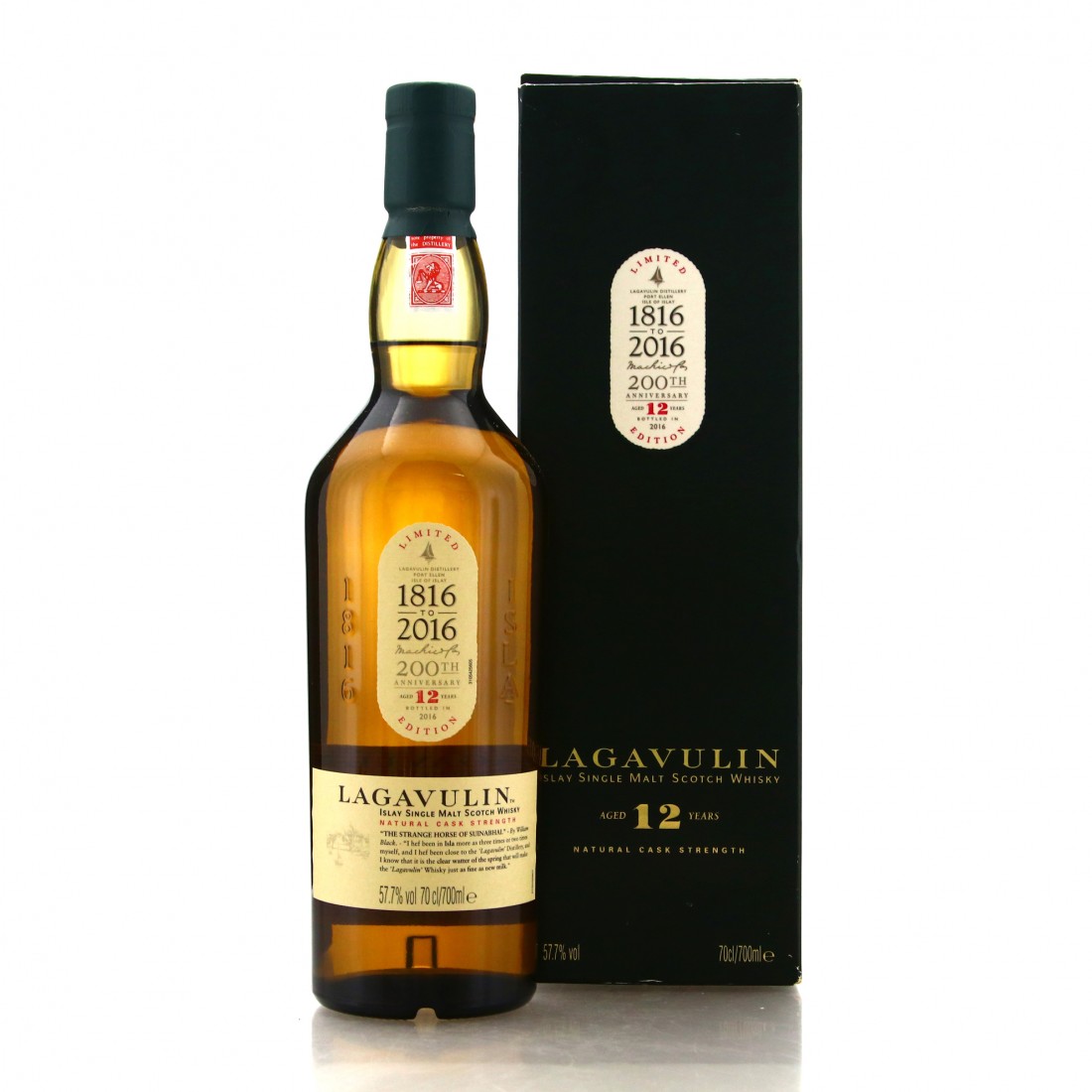 Lagavulin 12 Year Old Cask Strength 2016 Release / Bicentenary Edition ...