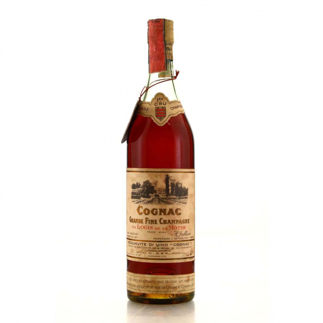 Logis de la Mothe Grande-Champagne Cognac 1er Cru circa 1960s | Whisky ...