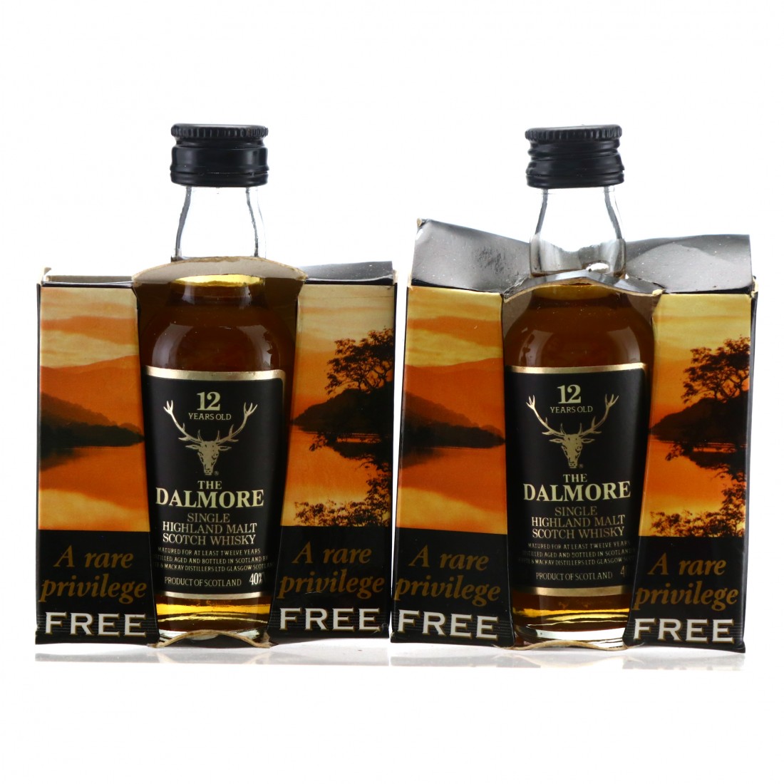 Dalmore 12 Year Old Miniature x 2 | Whisky Auctioneer