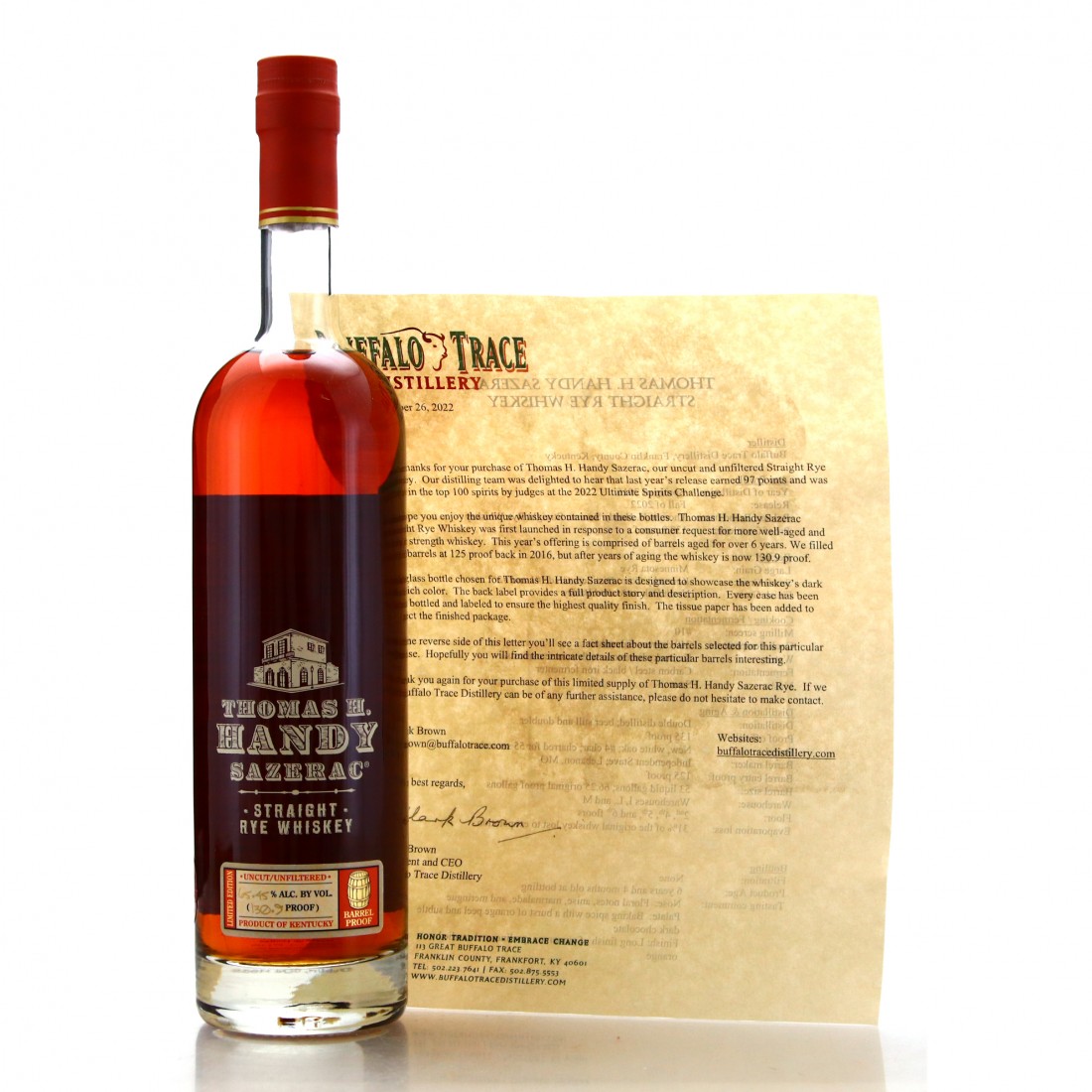Thomas H Handy Sazerac Rye 2022 Release | Whisky Auctioneer