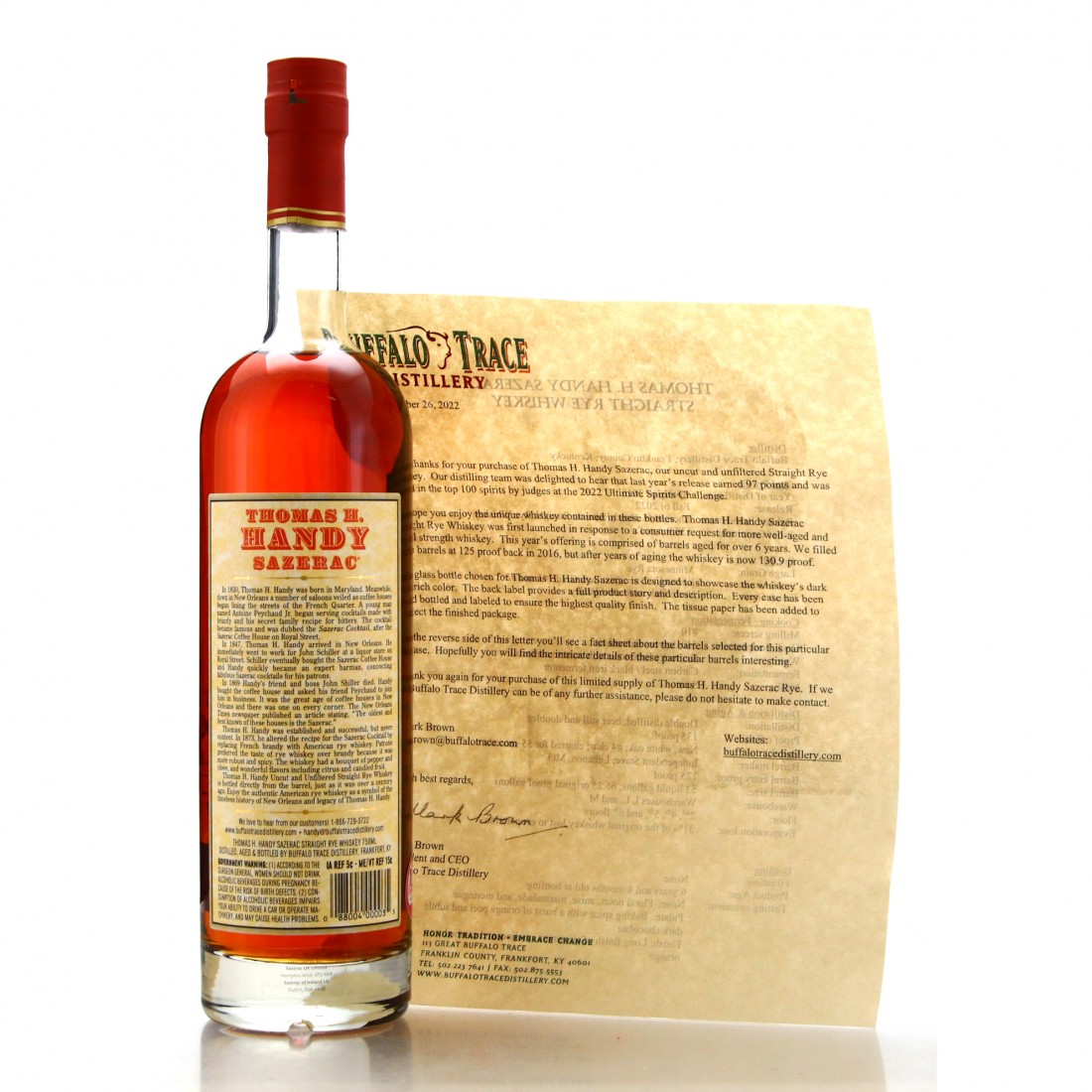 Thomas H Handy Sazerac Rye 2022 Release | Whisky Auctioneer