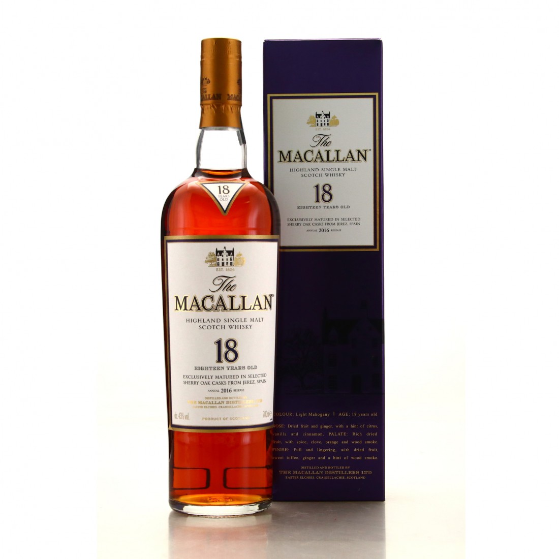 Macallan 18 Year Old 2016 Release | Whisky Auctioneer
