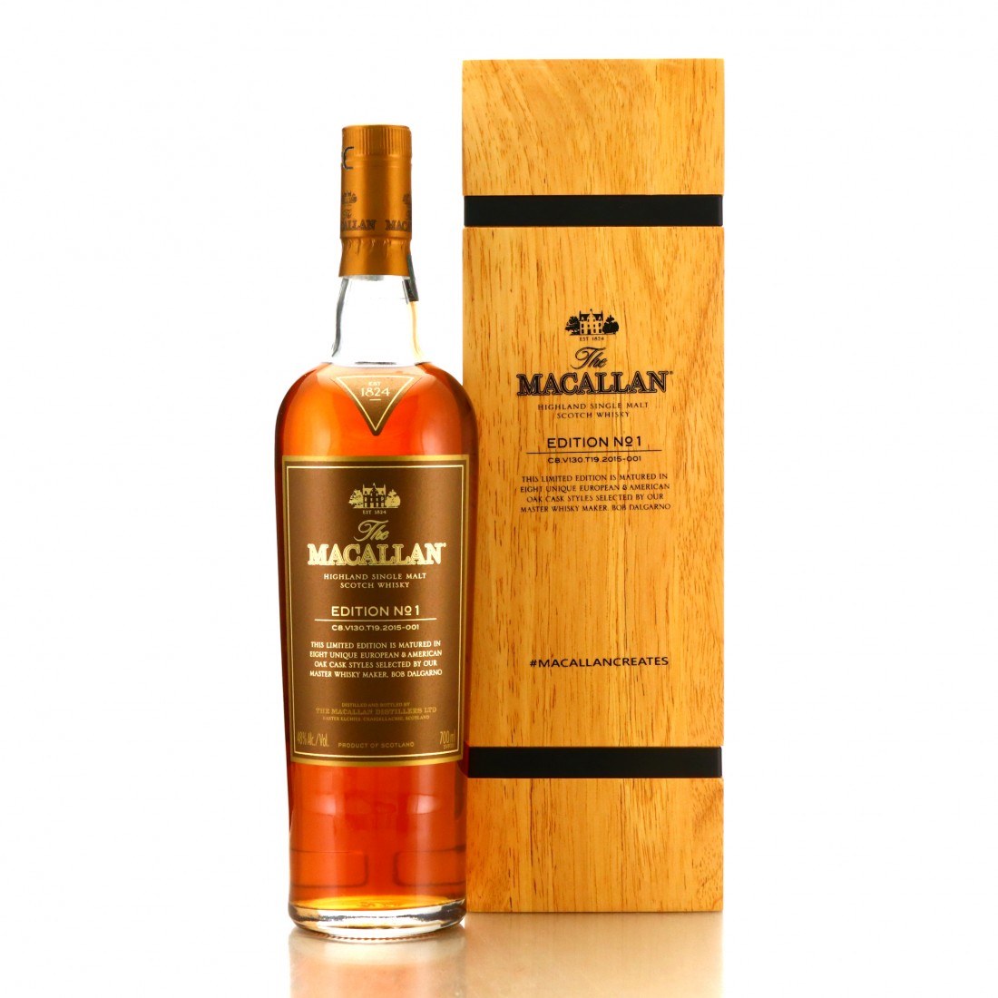 Macallan Edition No.1 Wooden Box | Whisky Auctioneer