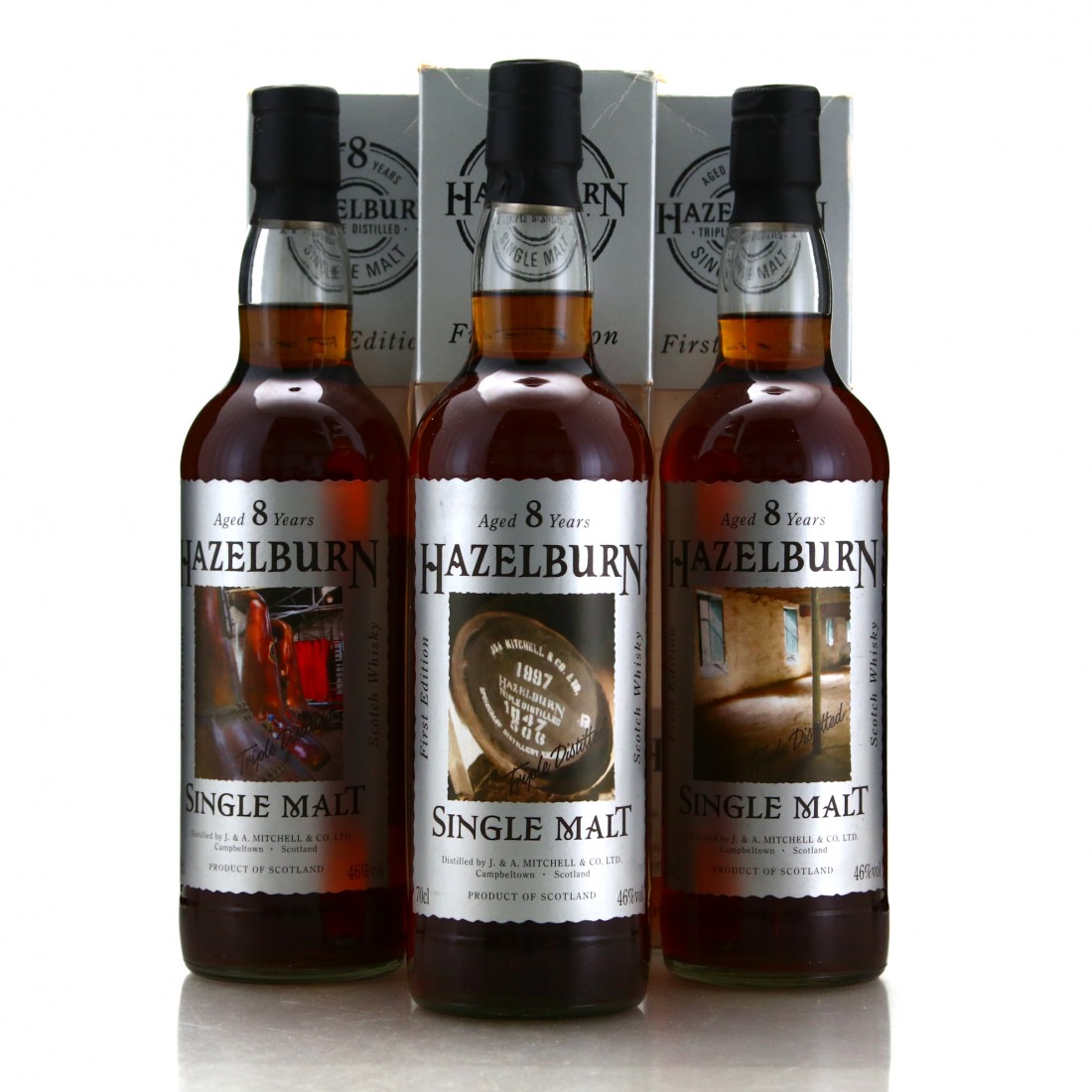 Hazelburn 8 Year Old First Edition Collection 3 x 70cl | Whisky Auctioneer