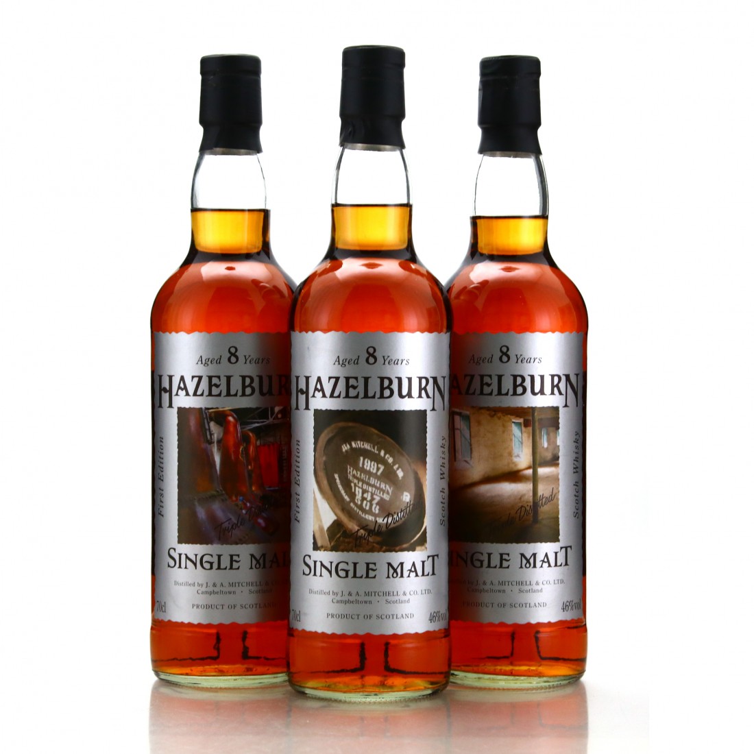 Hazelburn 8 Year Old First Edition Collection 3 x 70cl | Whisky Auctioneer