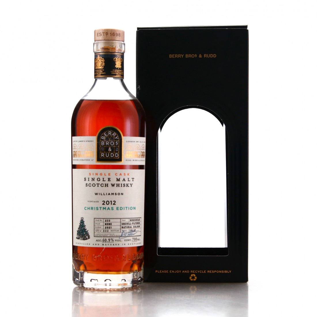 Laphroaig 'Williamson' 2012 Berry Brothers and Rudd / Christmas Edition ...