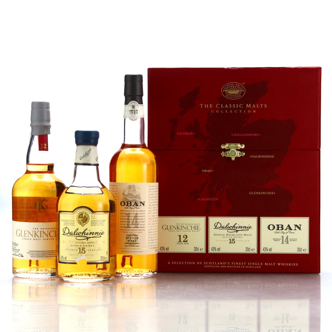 Classic Malts Collection 3 x 20cl / Glenkinchie, Dalwhinnie, Oban ...