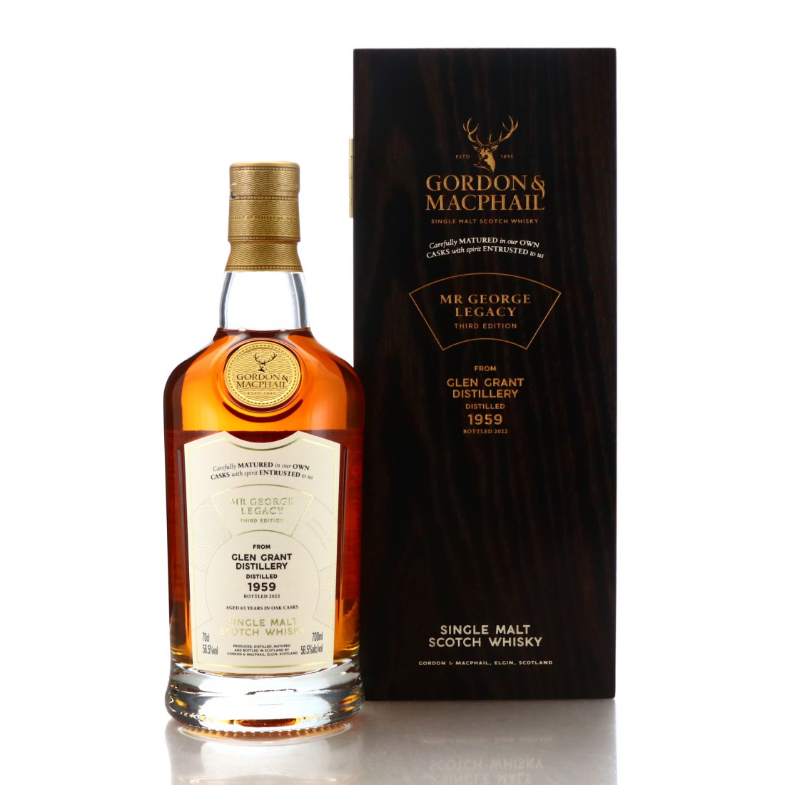 Glen Grant 1959 Gordon And Macphail 63 Year Old Mr George Legacy 3rd