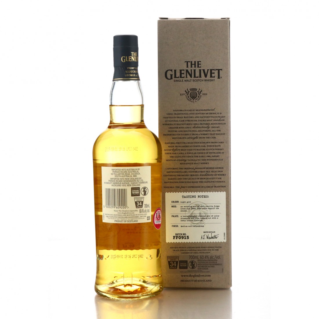 Glenlivet Nadurra First Fill Selections Batch #FF0915 | Whisky Auctioneer