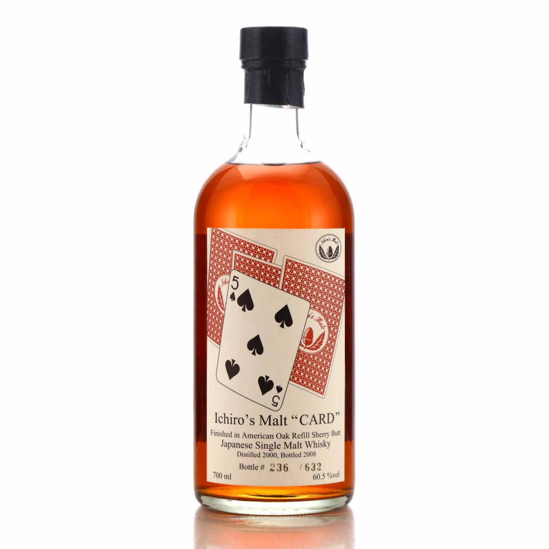 Hanyu 2000 Ichiro's Malt 'Card' #9601 / Five of Spades | Whisky Auctioneer