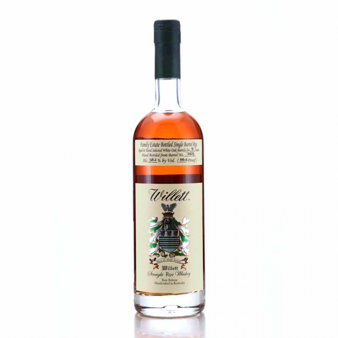Willett Family Estate 9 Year Old Single Barrel Rye #2425 70cl / The ...