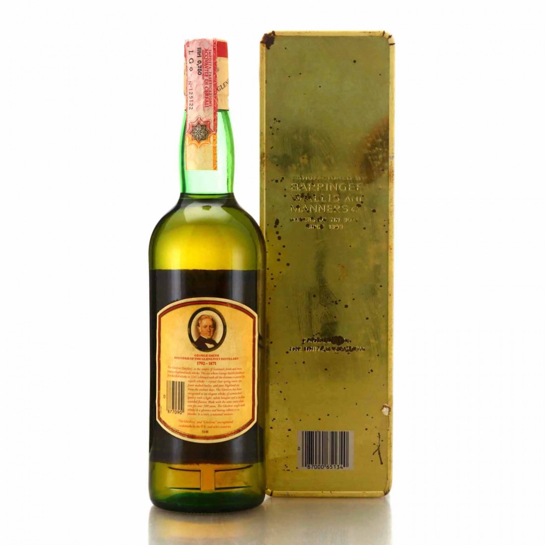 Glenlivet 12 Year Old Classic Golf Courses 1980s Muirfield Whisky Auctioneer