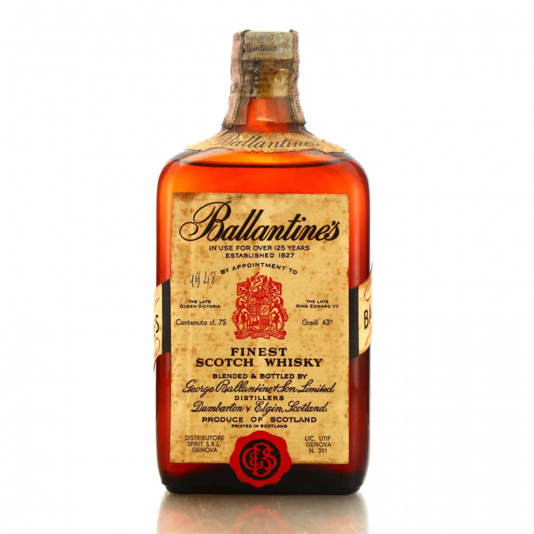 Ballantine's Finest Scotch Whisky 1950s / Spirit Import | Whisky Auctioneer