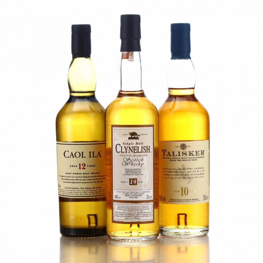 Classic Malts Collection 3 x 20cl / Caol Ila, Clynelish, Talisker ...