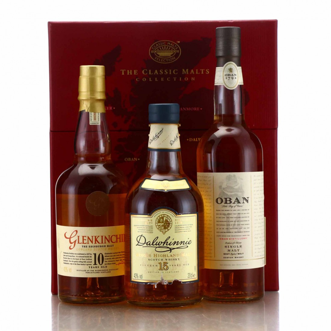 Classic Malts Collection 3 x 20cl / Glenkinchie, Dalwhinnie, Oban ...