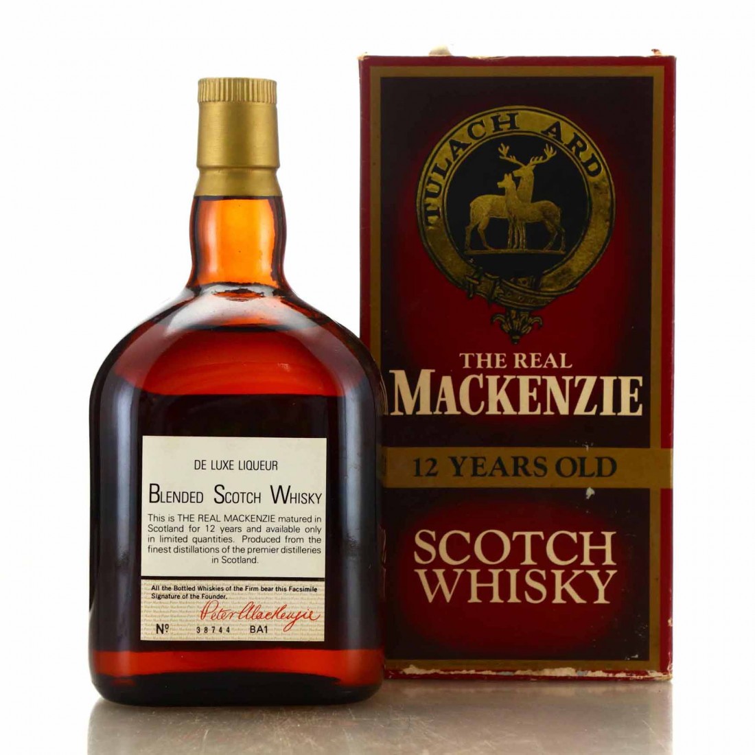 The Real Mackenzie 12 Year Old Deluxe Scotch Whisky 1970s | Whisky ...