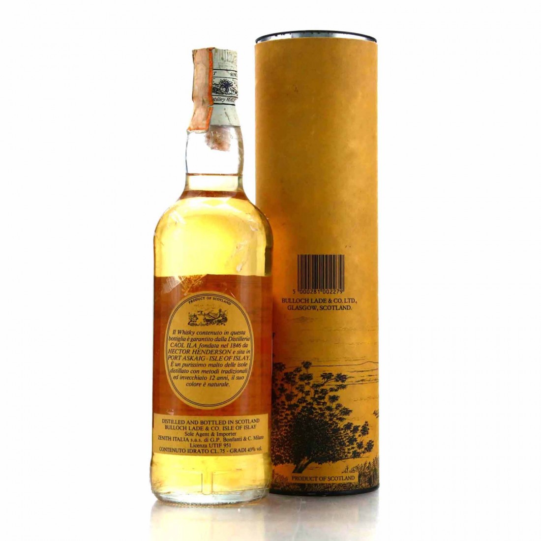 Caol Ila 12 Year Old Bulloch Lade 1980s / Zenith Import | Whisky Auctioneer