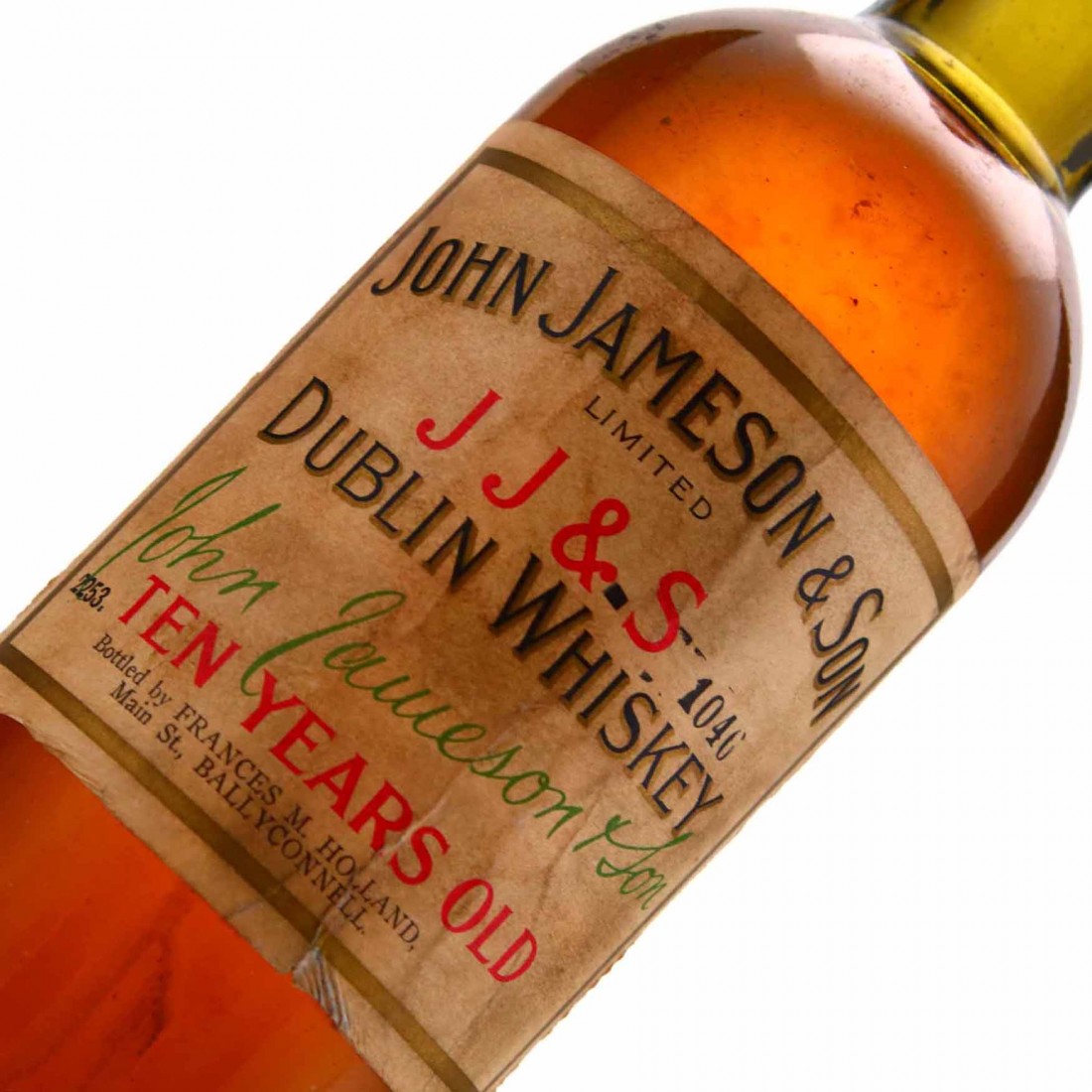 John Jameson & Son 10 Year Old 1930s / Frances M. Holland | Whisky ...