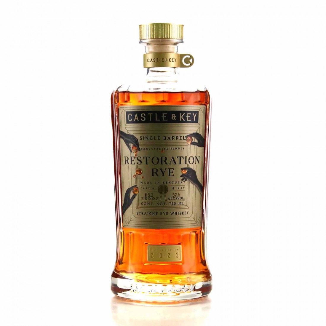 Castle and Key Single Barrel Restoration Rye 3 Year Old #3225 / Gordon ...