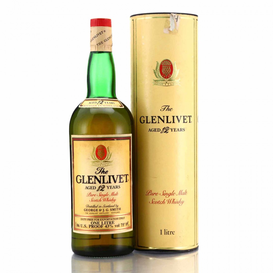 Glenlivet 12 Year Old 1 Litre 1980s | Whisky Auctioneer