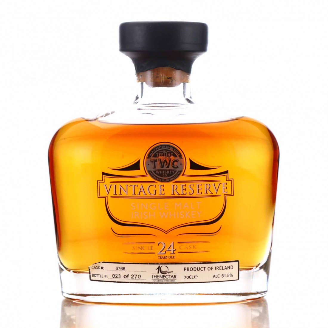 Teeling Whiskey 24 Year Old Vintage Reserve Single Cask #6766 / Nectar ...