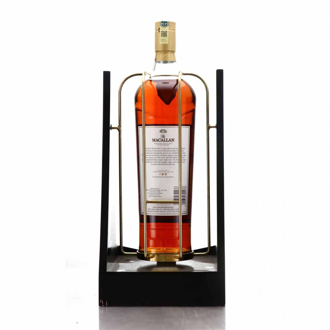 Macallan 12 Year Old Sherry Oak 1.75 Litre / with Pouring Cradle ...
