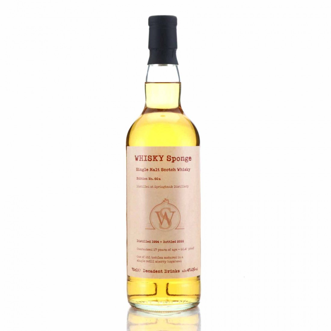 Springbank 1994 Whisky Sponge 27 Year Old Edition No.60a | Whisky ...
