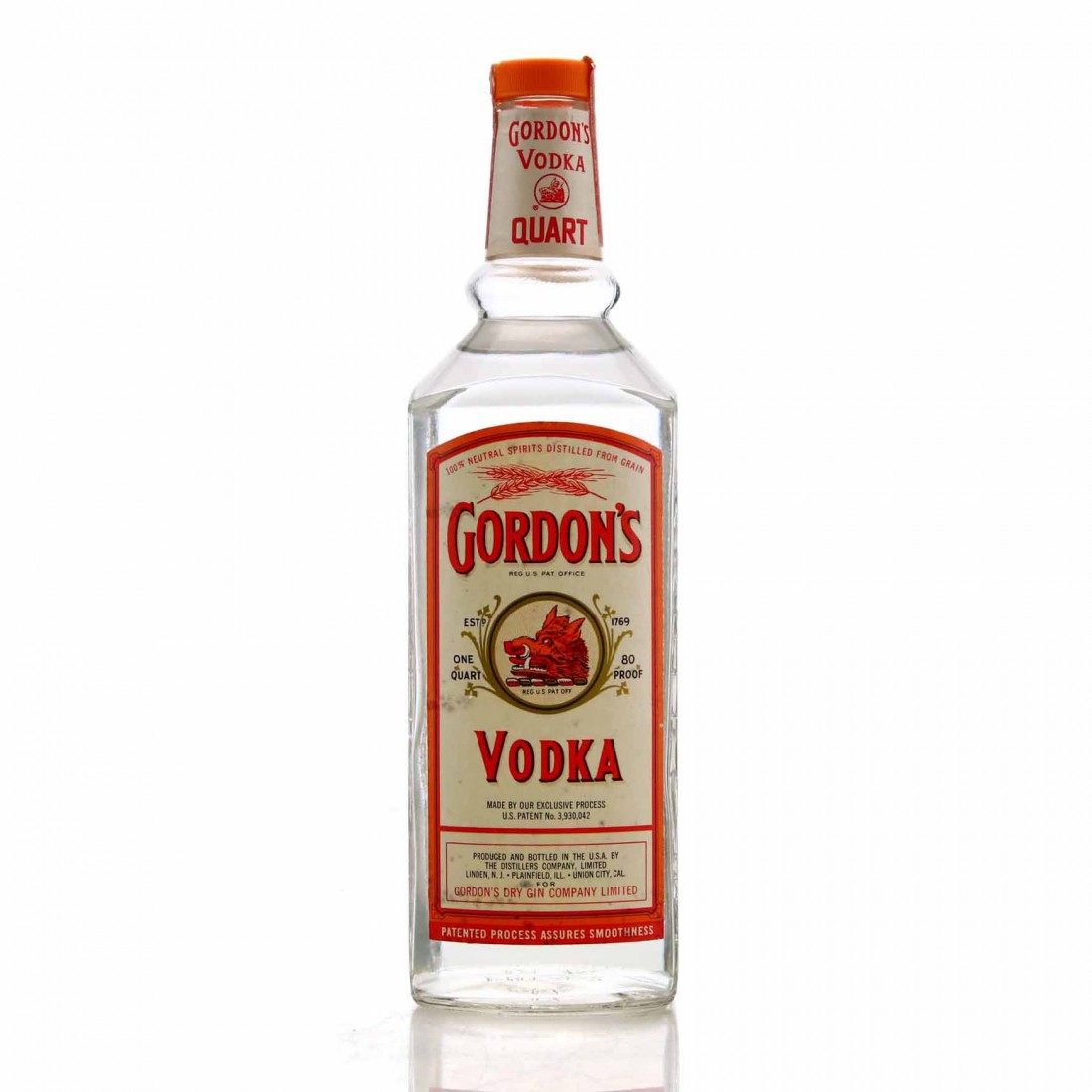 Gordon's Vodka 1 US Quart 1970s | Whisky Auctioneer