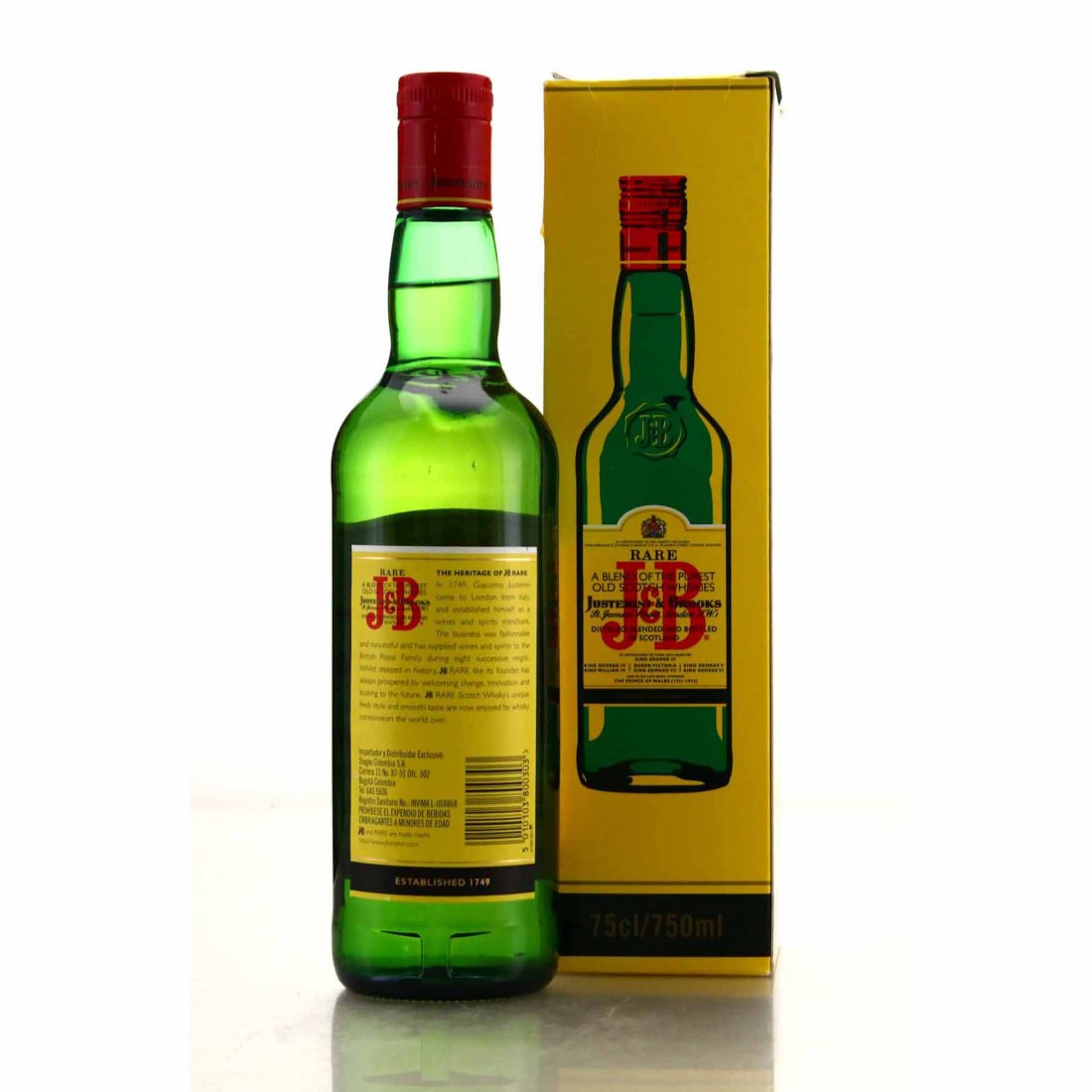 J&B Rare Scotch Whisky 75cl / Columbian Import | Whisky Auctioneer