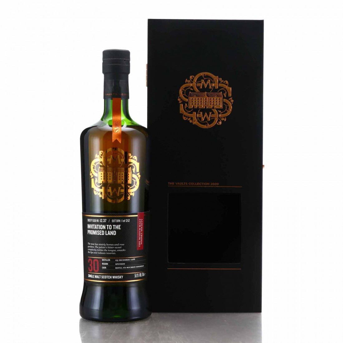 Benriach 1988 SMWS 30 Year Old 12.37 / The Vaults Collection | Whisky ...