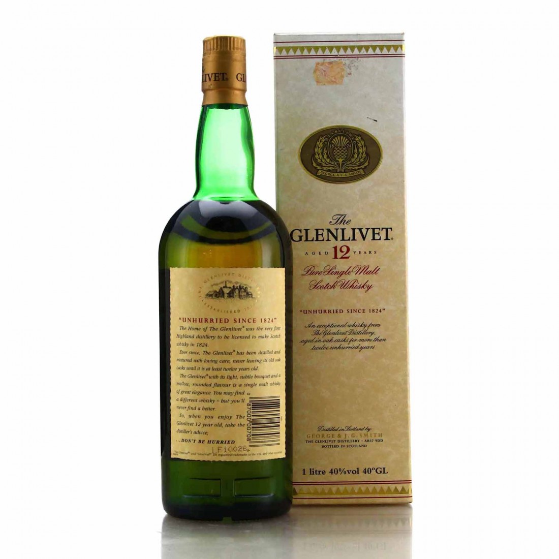 Glenlivet 12 Year Old 1 Litre 1990s | Whisky Auctioneer