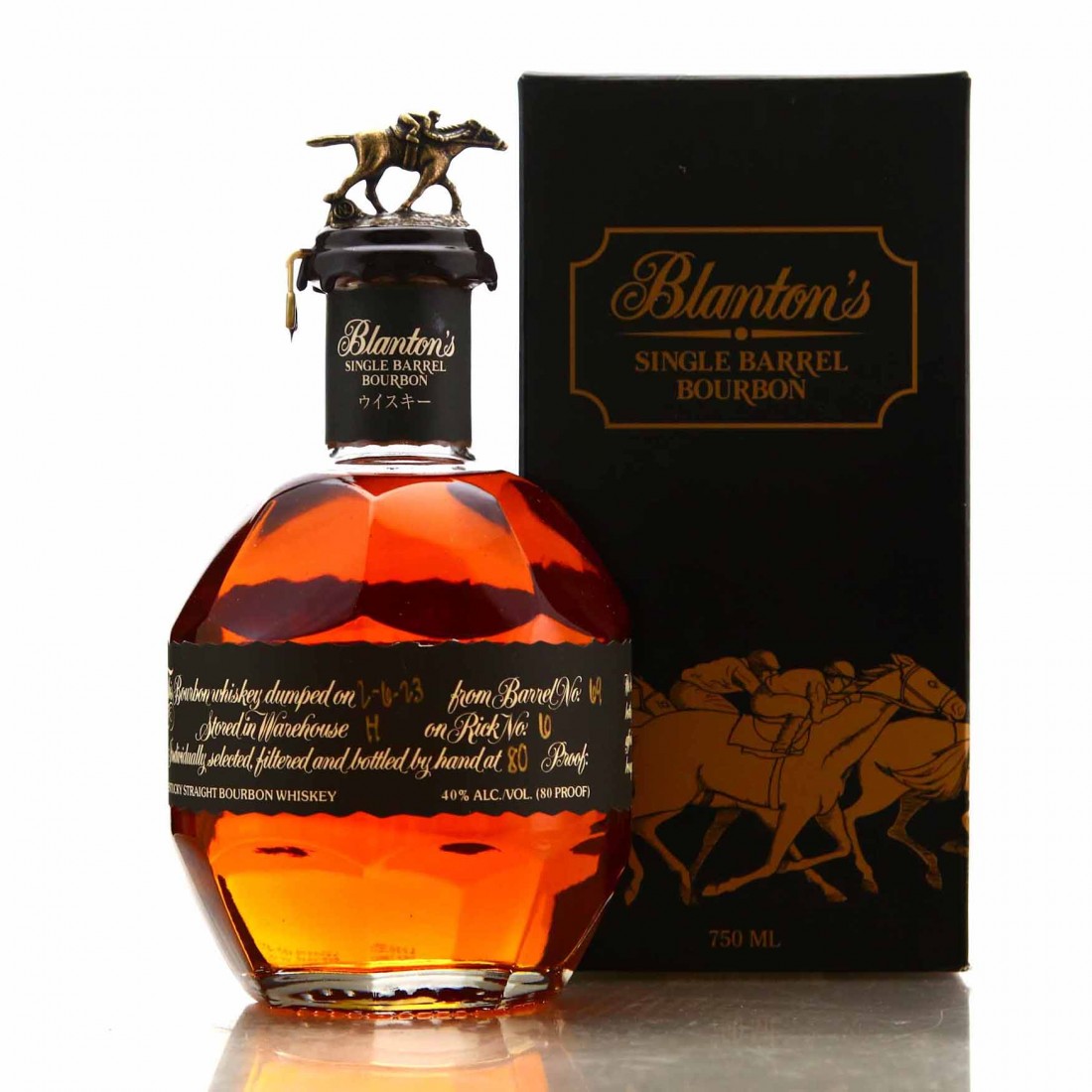 Blanton's Single Barrel Black Label dumped 2023 / Japanese Import ...