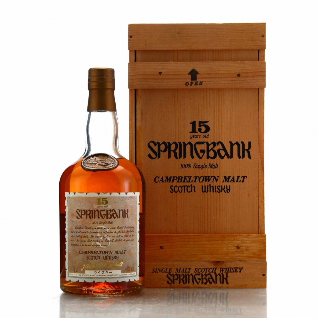 Springbank 15 Year OldJ. Archibald Mitchell 75cl / Japan | Whisky ...