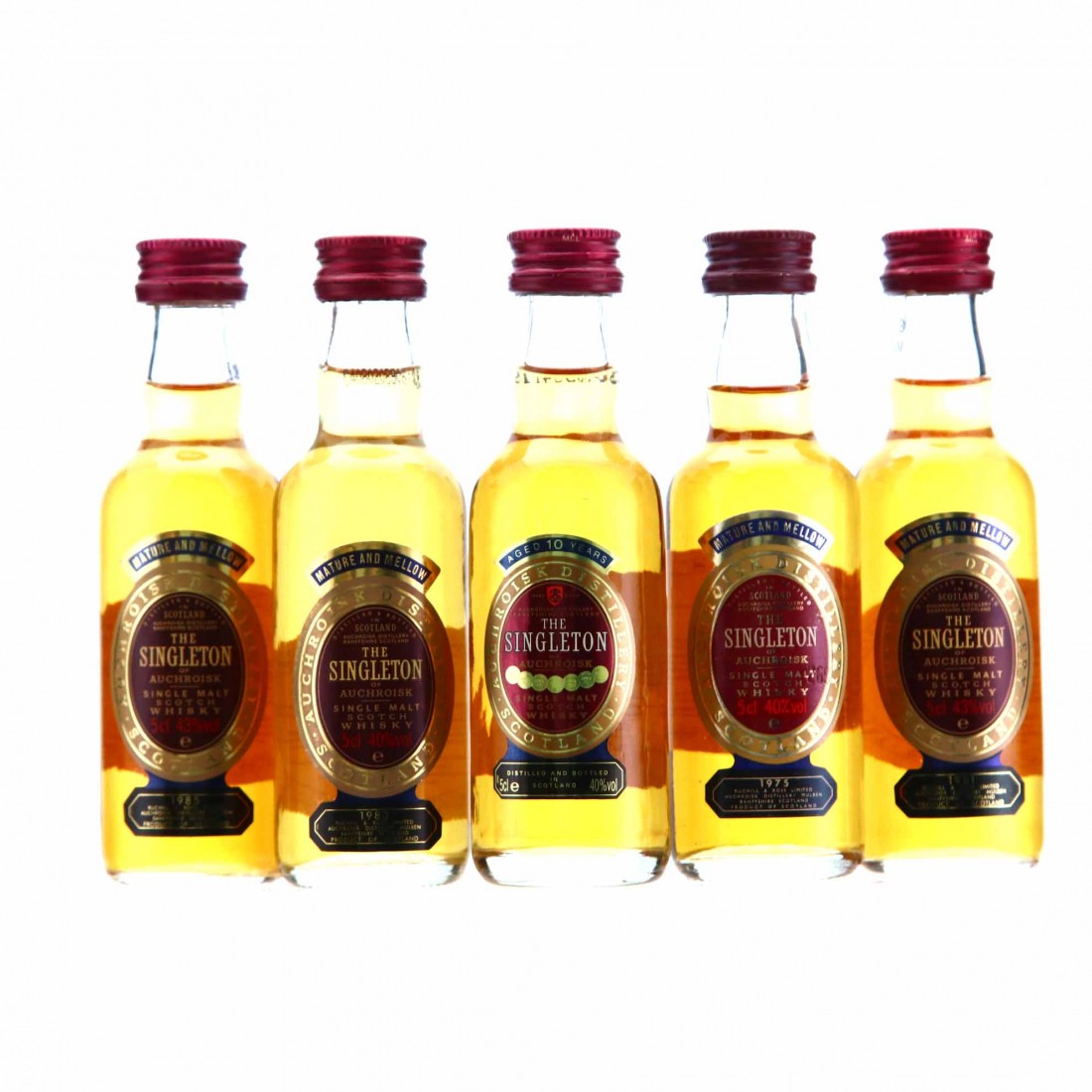 Singleton of Auchroisk Miniature x 5 | Whisky Auctioneer