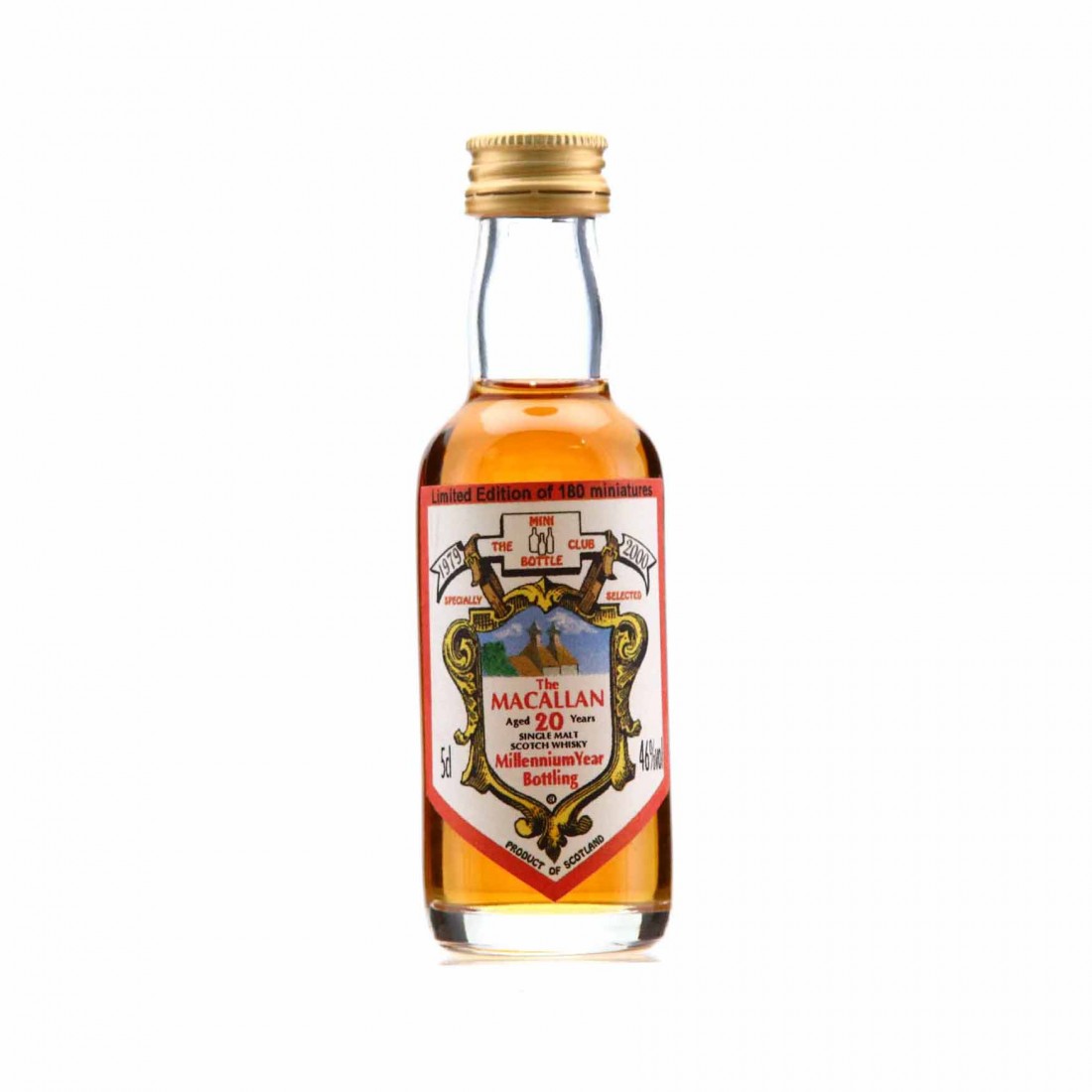 Macallan 20 Year Old Mini Bottle Club Miniature / Millennium Year ...