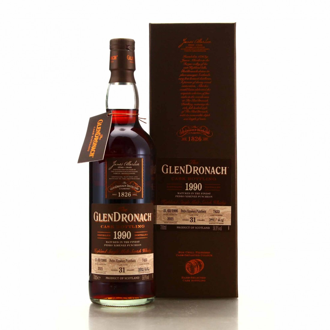 Glendronach 1990 Single PX Cask 31 Year Old #7423 / Batch 19 | Whisky ...