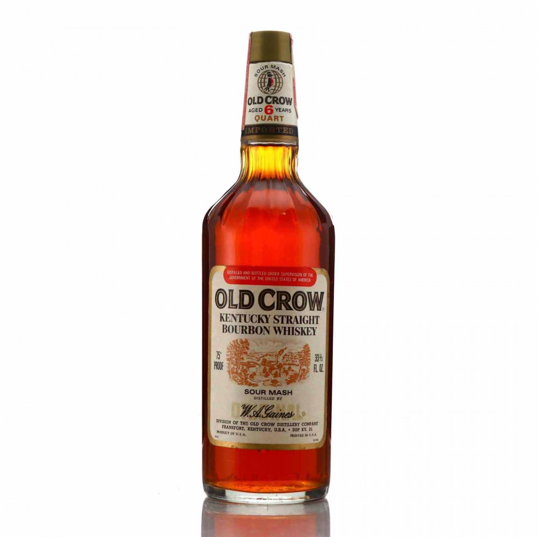 Old Crow 6 Year Old Kentucky Straight Bourbon 1976 | Whisky Auctioneer