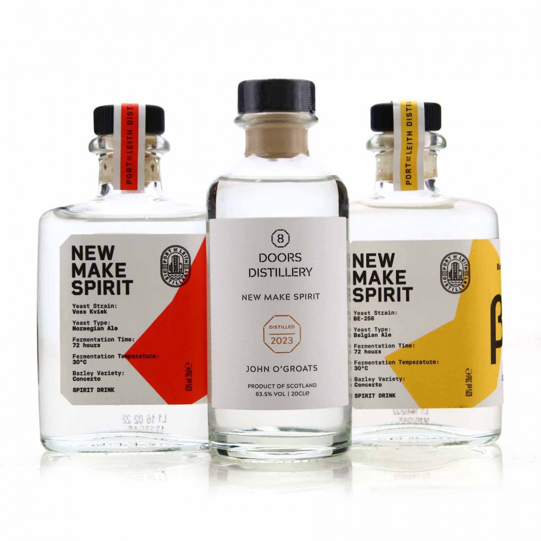 Port of Leith & 8 Doors New Make Spirit 3 x 20cl | Whisky Auctioneer