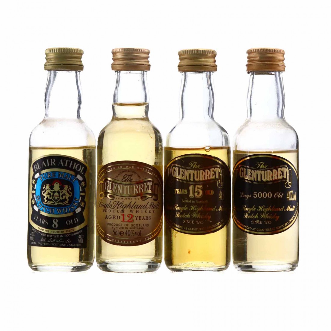 Highland Miniature x 4 / Includes Glenturret 15 Years Old | Whisky ...