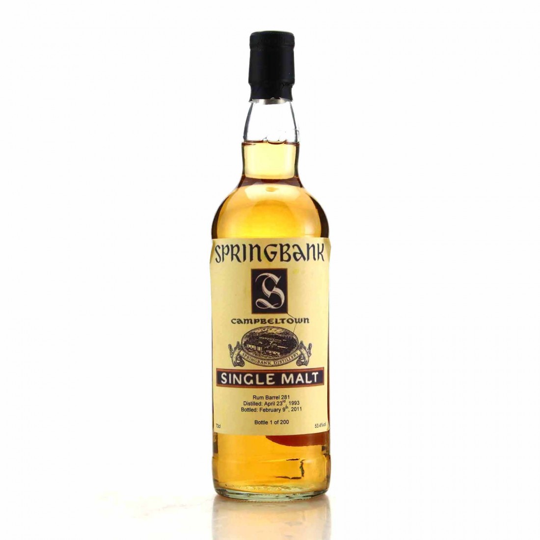 Springbank 1993 Private Rum Cask #281 | Whisky Auctioneer