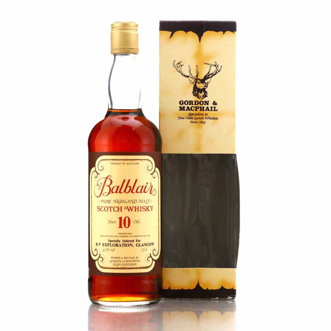 Balblair 10 Year Old Gordon and MacPhail 1980s / BP Exploration ...