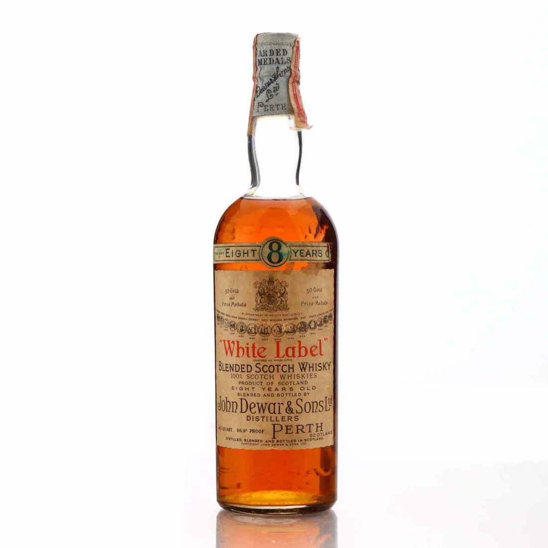 Dewar's 8 Year Old White Label circa 1940s / US Import | Whisky Auctioneer