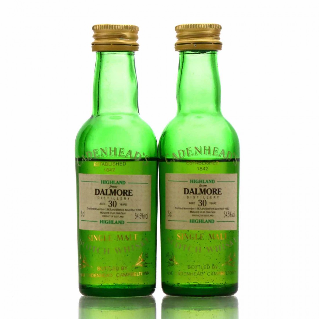 Dalmore 1963 Cadenhead's 30 Year Old 2 x Miniature | Whisky Auctioneer