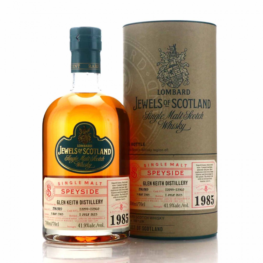 Glen Keith 1985 Lombard's Jewels of Scotland | Whisky Auctioneer