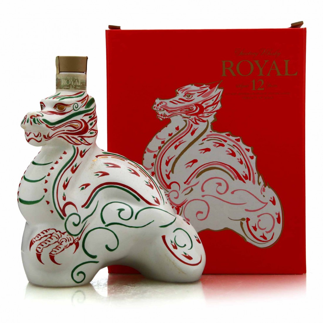 Suntory 12 Year Old Royal Decanter 60cl / Year of the Dragon 2000 ...