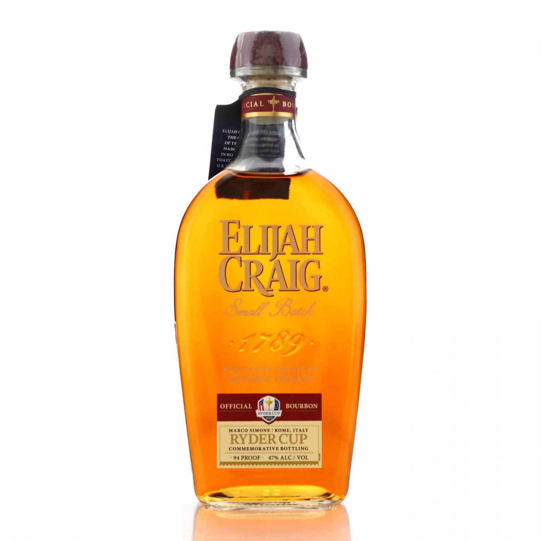 Elijah Craig Small Batch 70cl / Ryder Cup Commemorative Bottling 2023 ...