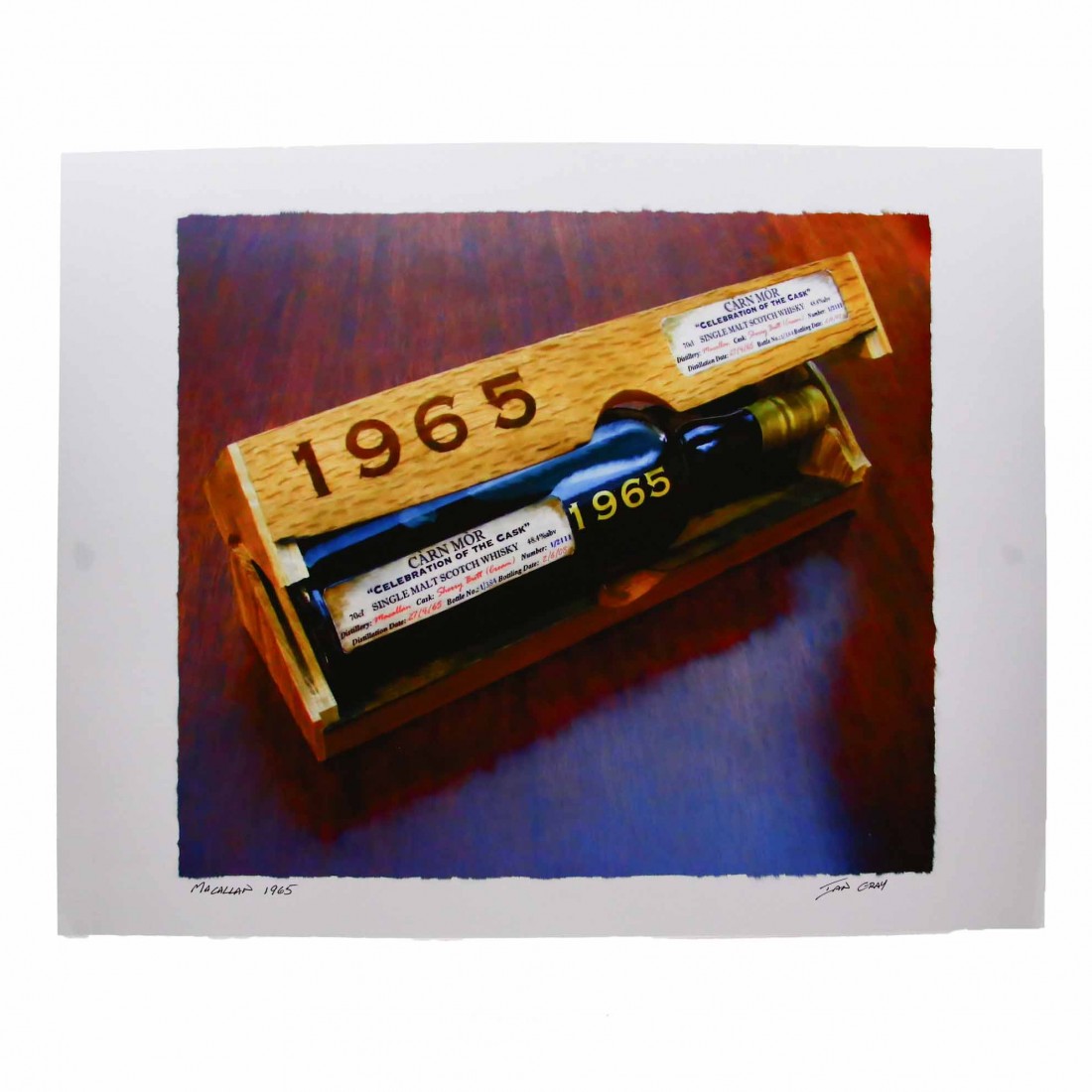 Print: Macallan 1965 - Hand Signed by Artist Ian Gray | Whisky Auctioneer