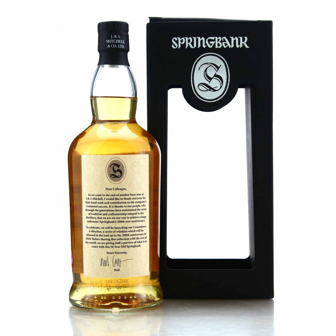 Springbank 30 Year Old Countdown Collection Staff Exclusive | Whisky ...